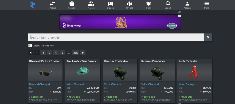 Rolimons Review 2023 | Is It Legit? - SkinMarkets.com