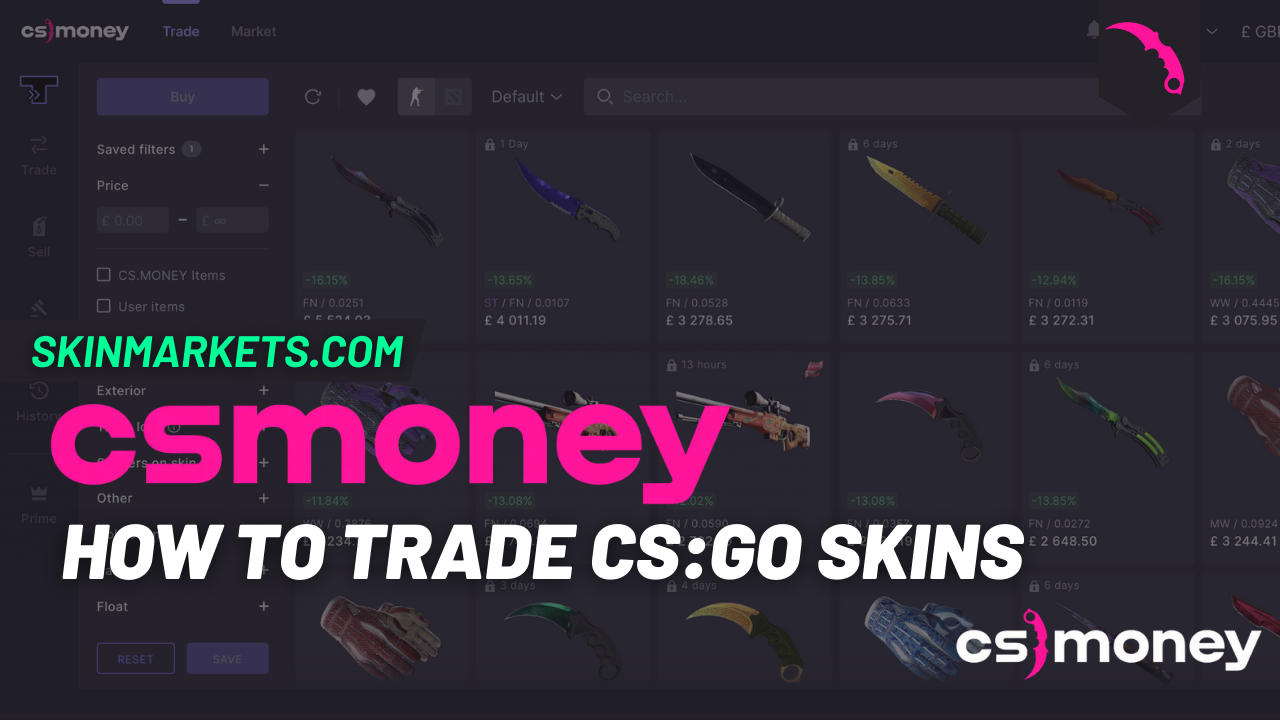 How to Trade CSGO Skins on CS.MONEY | SkinMarkets.com