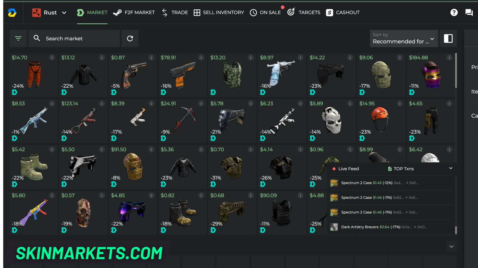 How to Trade Rust Skins on DMarket 2023 | SkinMarkets.com