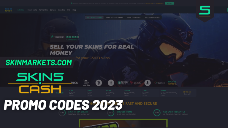 Skins.Cash Promo Code For 2023 | SkinMarkets.com